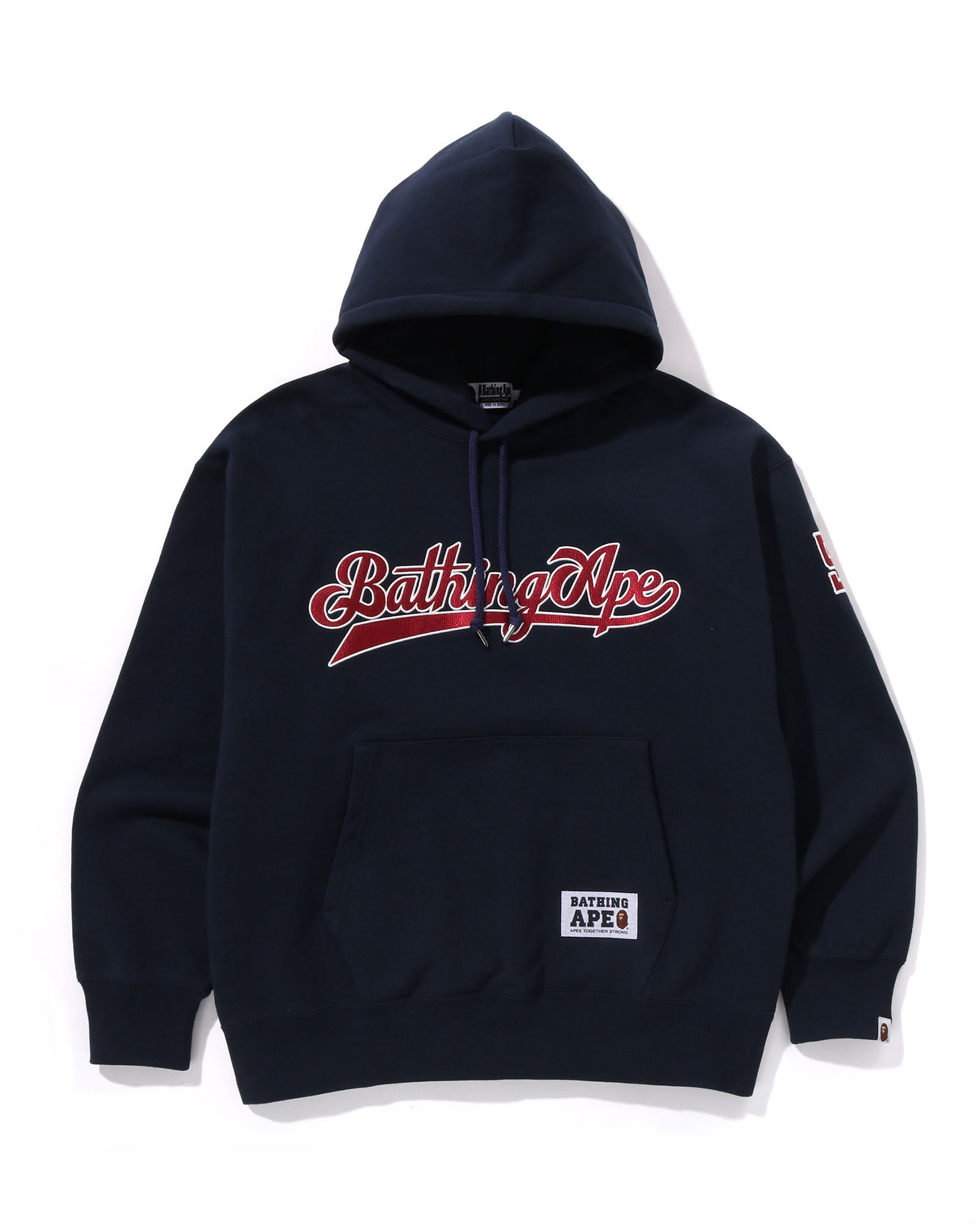BASEBALL LOGO RELAXED FIT PULLOVER HOODIE – Stress